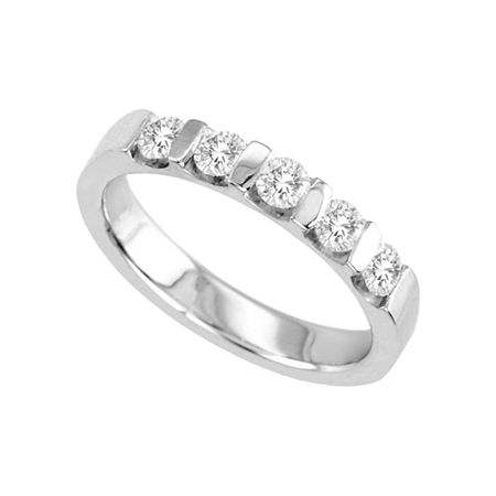 Click here for 1/2 CT.T.W. Channel-Set Natural Diamond Band  8  W... prices