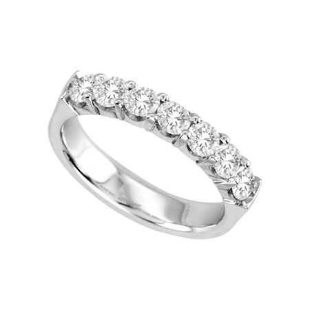 Click here for 1 CT.T.W. Natural Diamond Band 14K White Gold  5... prices