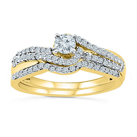 Click here for Womens 1/2 CT. T.W. Natural White Diamond 10K Gold... prices