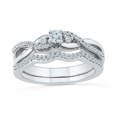 Click here for Womens 1/3 CT. T.W. Natural White Diamond 10K Whit... prices
