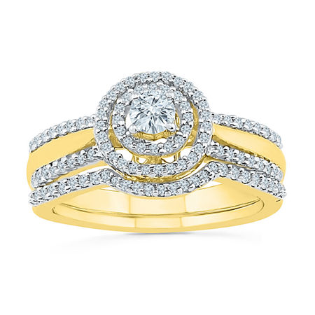 Click here for Womens 1/2 CT.T.W. Natural Diamond 10K Gold Bridal... prices