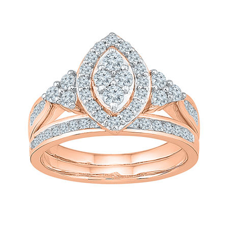 Click here for Womens 1 CT.T.W. Natural Diamond 10K Rose Gold Bri... prices