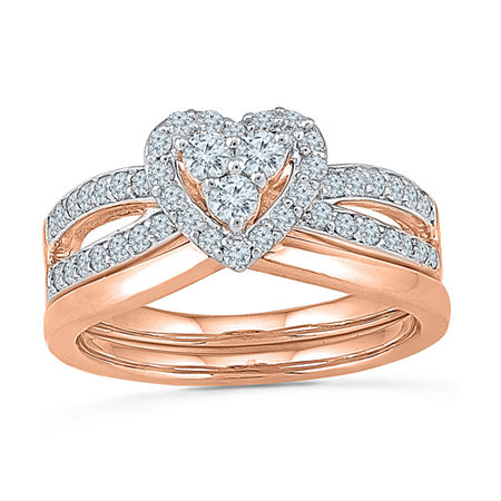 Click here for Womens 5/8 CT.T.W. Natural Diamond 10K Rose Gold B... prices