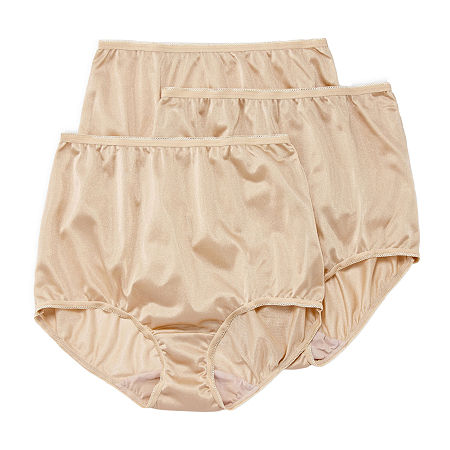 Click here for Underscore Nylon 3 Pack Brief Panty 306455  6  Bro... prices