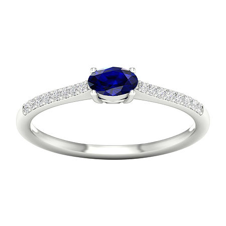 Click here for Womens Diamond Accent Genuine Blue Sapphire 10K Go... prices