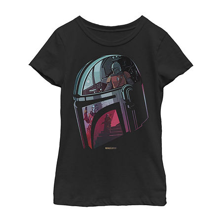 Click here for Little & Big Girls The Mandalorian Helmet Crew Nec... prices