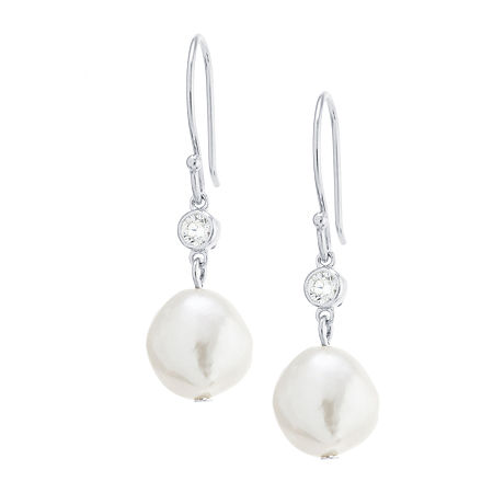 Click here for Silver Treasures Womens Cubic Zirconia Cultured Fr... prices