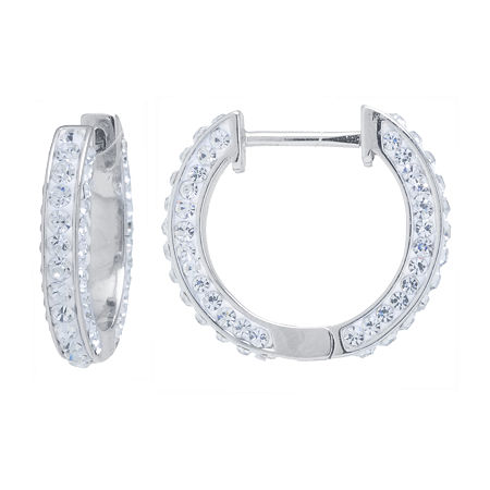 Click here for Sparkle Allure Womens Crystal 20mm Hoop Earrings... prices