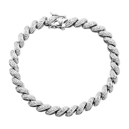 Click here for Silver Reflections Womens Natural White Diamond Ac... prices
