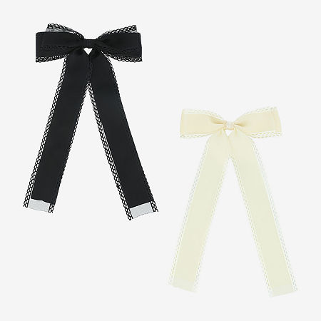 Click here for Arizona White & Black 2-pc. Hair Bow  One Size  Mu... prices