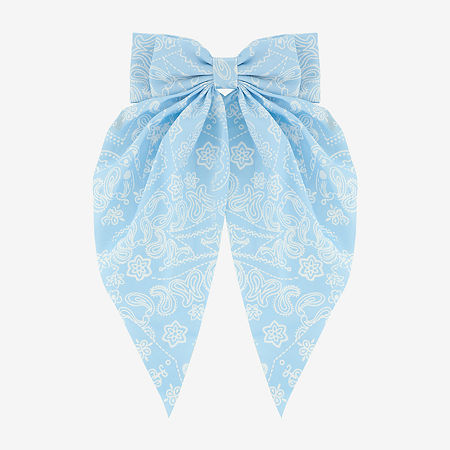Click here for Arizona Light Blue Paisley Hair Bow  One Size  Blu... prices