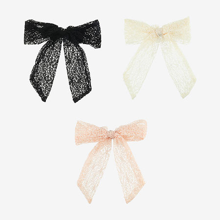 Click here for Arizona 3-pc. Multi Lace Bow Scrunchie Hair Ties... prices