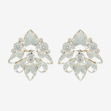 Click here for Bijoux Bar Gold Tone Womens Glass Drop Earrings  O... prices