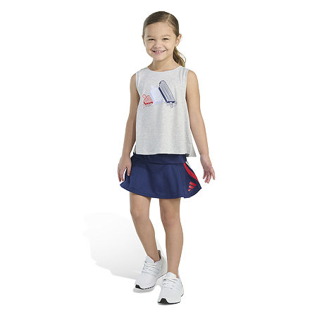 Click here for adidas Little Girls 2-pc. Skort Set  6  Gray prices