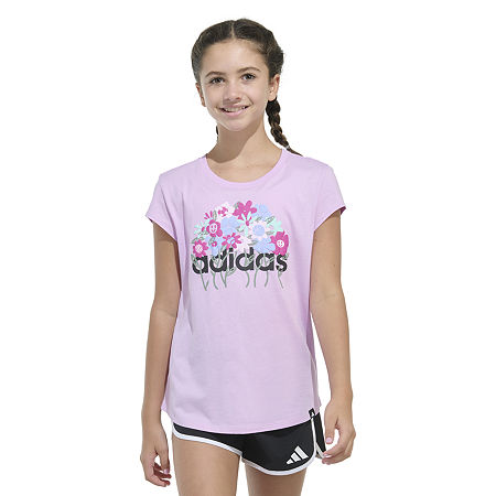 Click here for adidas Big Kid Girls Crew Neck Short Sleeve Slim F... prices