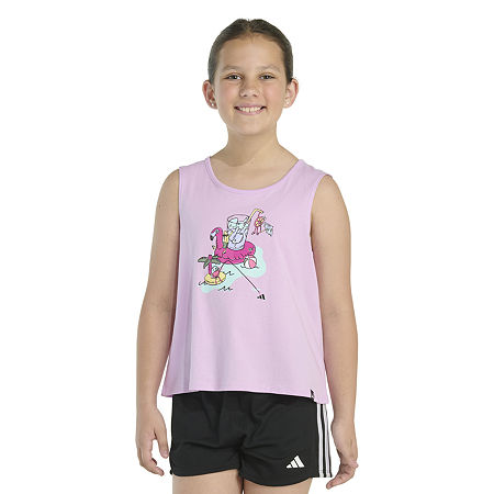 Click here for adidas Big Kid Girls Crew Neck Sleeveless Active T... prices