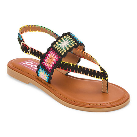 Click here for Pop Womens Athenia T-Strap Flat Sandals  9 Medium... prices