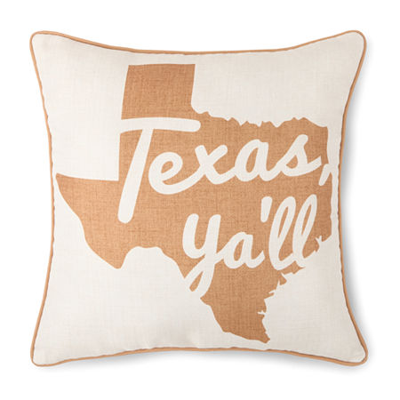 Click here for Texas YAll Longhorns Square Throw Pillow  One Size... prices