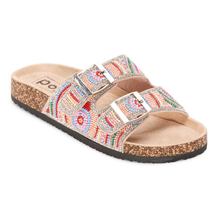 Click here for Pop Zephiryn Womens Footbed Sandals  7 Medium  Pin... prices
