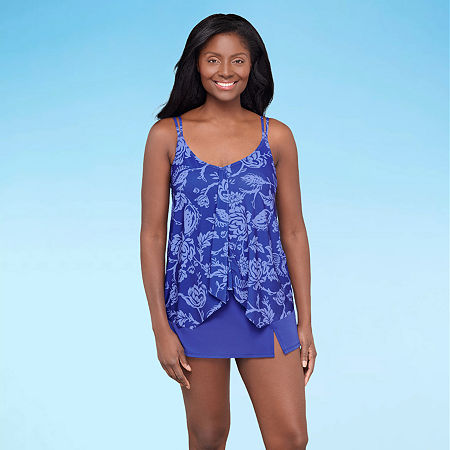 Click here for Sonnet Shores Womens Floral Tankini Swimsuit Top... prices
