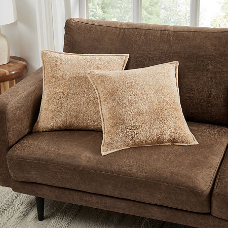 Click here for Brooklyn Loom Heathered Sherpa 2-pc. Square Throw... prices