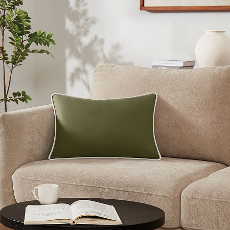 Click here for Brooklyn Loom Contrast Piped Solid Rectangular Thr... prices