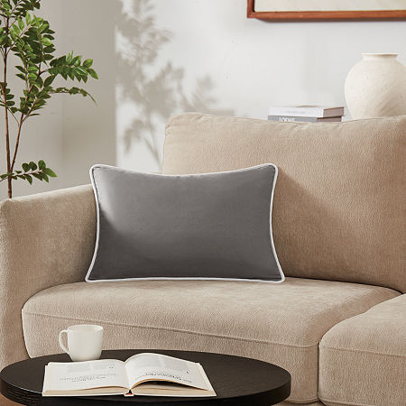 Click here for Brooklyn Loom Contrast Piped Solid Rectangular Thr... prices