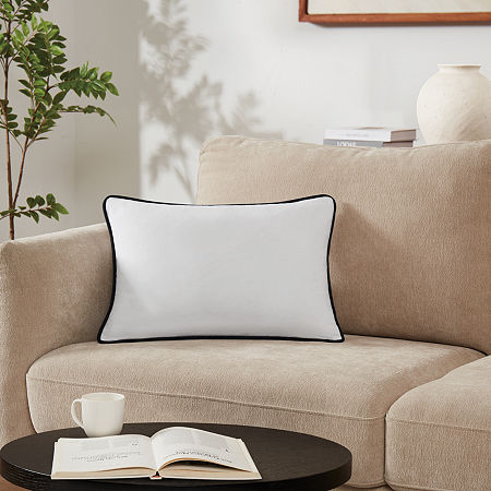 Click here for Brooklyn Loom Contrast Piped Solid Rectangular Thr... prices