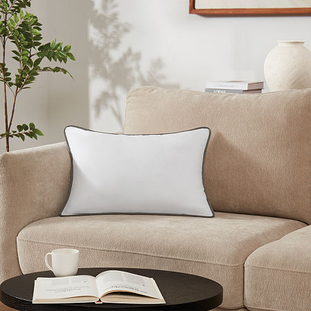 Click here for Brooklyn Loom Contrast Piped Solid Rectangular Thr... prices