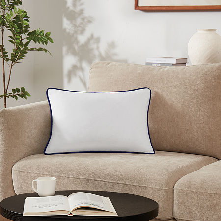 Click here for Brooklyn Loom Contrast Piped Solid Rectangular Thr... prices