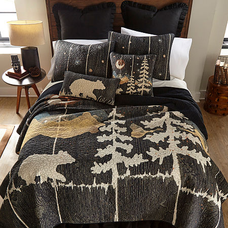 Click here for Donna Sharp Moonlit Bear Quilt  One Size  Black prices