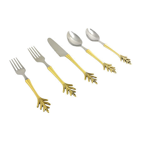 Click here for Vibhsa Leaf 20-Pc. Flatware Set  Serving for 4 - S... prices