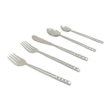Click here for Vibhsa Curved 20-pc. Flatware Set  One Size  Silve... prices