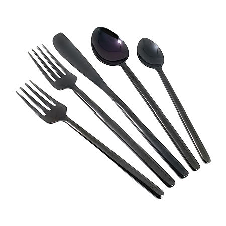 Click here for Vibhsa Shiny Black 20-pc. Flatware Set  One Size... prices