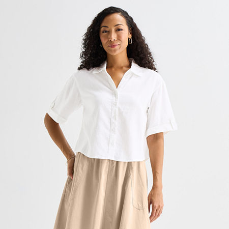 Click here for Liz Claiborne Womens Short Sleeve Blouse  Small  W... prices