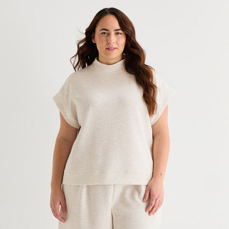 Click here for Stylus Womens Plus Crew Neck Short Sleeve T-Shirt... prices