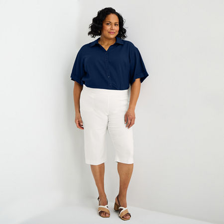 Click here for Liz Claiborne Womens Plus Straight Capri Pant  28w... prices