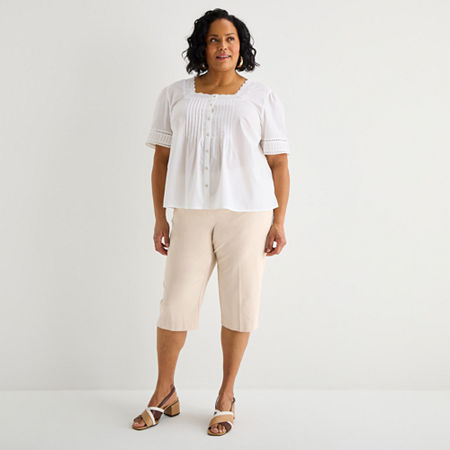 Click here for Liz Claiborne Womens Plus Straight Capri Pant  24w... prices