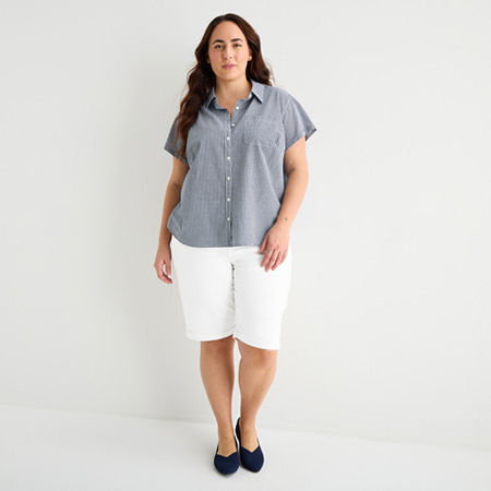 Click here for St. Johns Bay Womens 11 Plus Bermuda Short  16w  W... prices