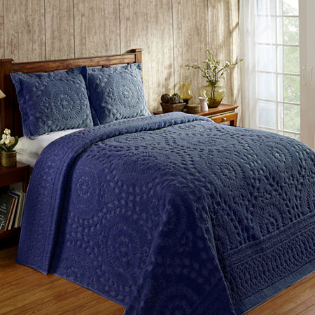 Click here for Better Trends Rio Bedspread  One Size  Blue prices