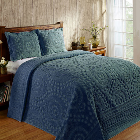 Click here for Better Trends Rio Bedspread  One Size  Blue prices
