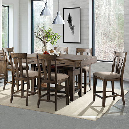 Click here for Rustic River 7-Piece Kitchen Island Dining Set  On... prices