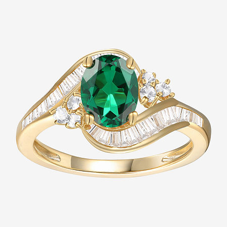 Click here for Womens Gemstone 14K Gold Over Silver Crossover Sid... prices