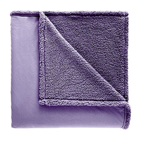 Click here for Shavel Micro Flannel Sherpa Blanket  King - Amethy... prices