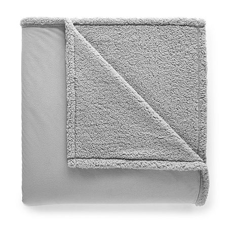 Click here for Shavel Micro Flannel Sherpa Blanket  Twin - Greyst... prices