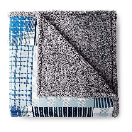 Shavel Micro Flannel Sherpa Blankets