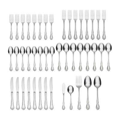 Oneida True Rose 45-pc. Flatware Set, Color: Metallic - JCPenney