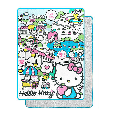 Click here for Northwest Hello Kitty Cute World Sherpa Midweight... prices
