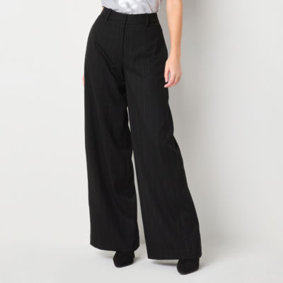 Worthington Womens Wide Leg Palazzo Pant-Tall, Color: Black White ...