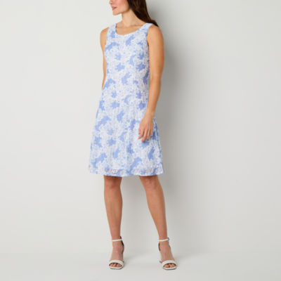 Perceptions Womens Paisley Jacket Dress, Color: White Denim - JCPenney